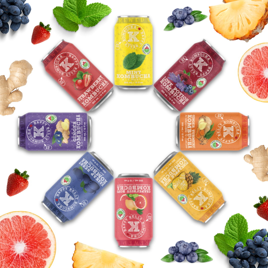 ASSORTED CLASSIC KOMBUCHA – Happy Belly Kombucha
